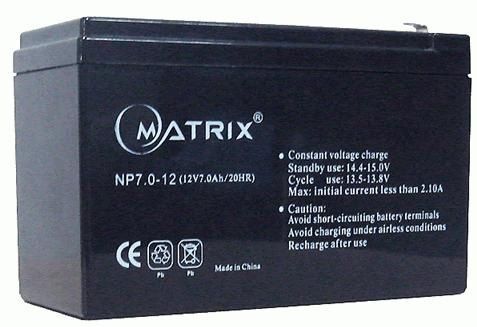 Ups Battery Matrix 12v/7amp (6m) | Daraz.lk