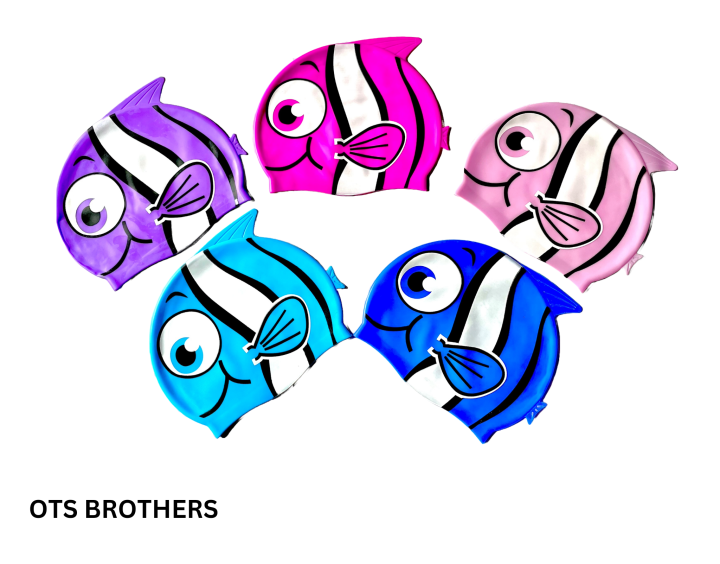 Swimming Caps for Children (Girls and Boys) with Nemo Cartoon Images ...