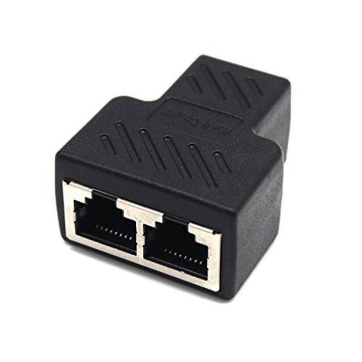 【Atoztide Store】RJ45 Splitter Adapter 1 to Dual Female CAT 5/CAT 6 ...