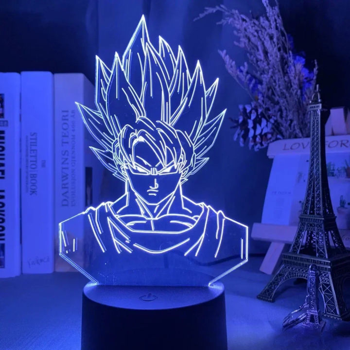 Anime Figure Dragon Son Goku Ball Z LED Night Light 3D Lamp Gohan ...
