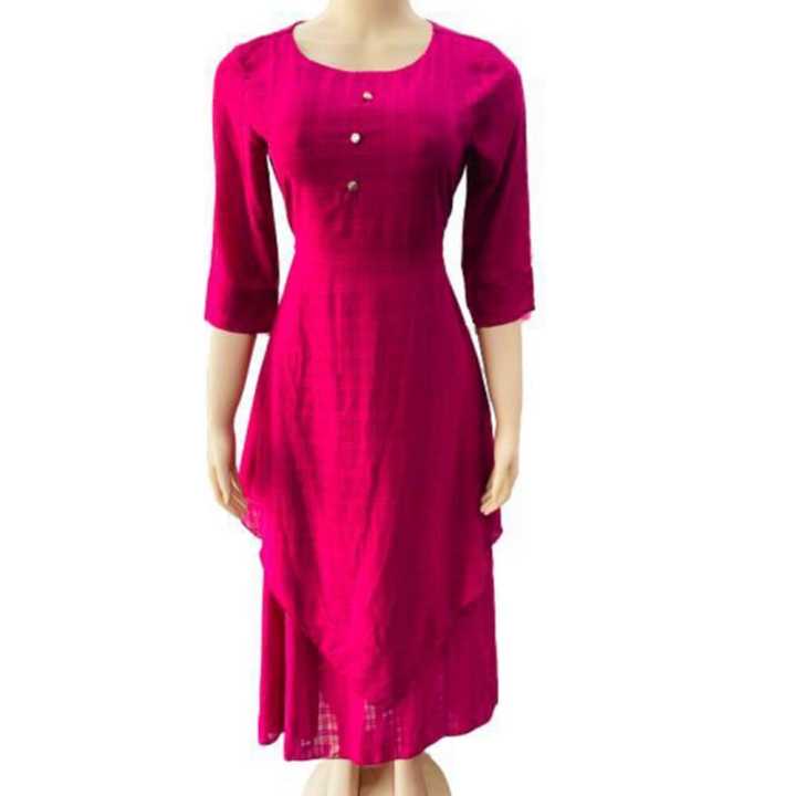 Girls Long Frock - Maroon | Daraz.lk