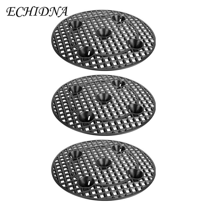 Planter Stand for Drainage Set of 3 Plant Pot Elevators for Patio Deck ...