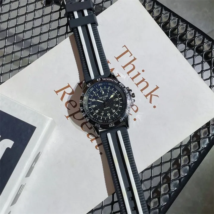 American Retro Large Dial Silicone Watch High Street Hip Hop hiphop ...