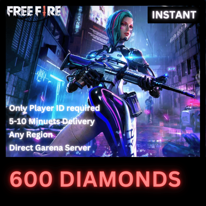 Free Fire 600 Diamonds Direct Top up - Only Player ID Required ...