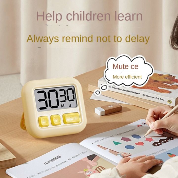 Mini LCD Digital Kitchen Timer with Stand Self-discipline Countup Timer ...