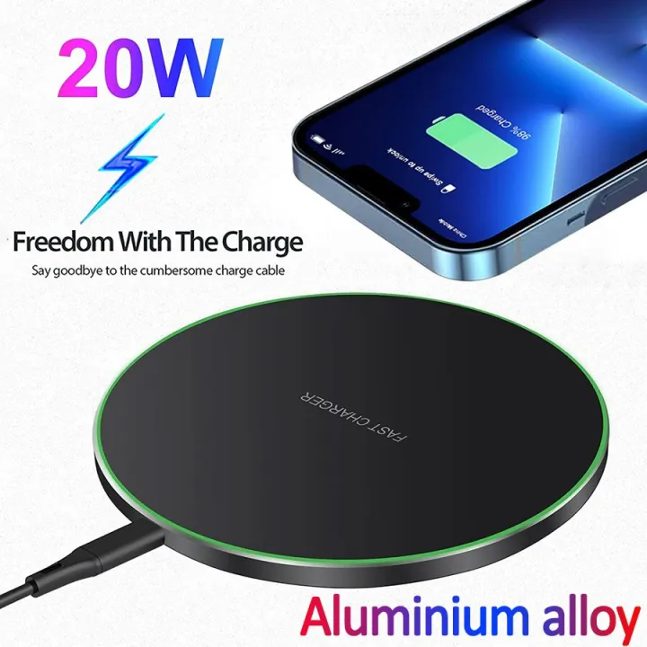 20W Wireless Charger Pad for 15 14 13 12 Pro Max X S23 S22 Induction ...