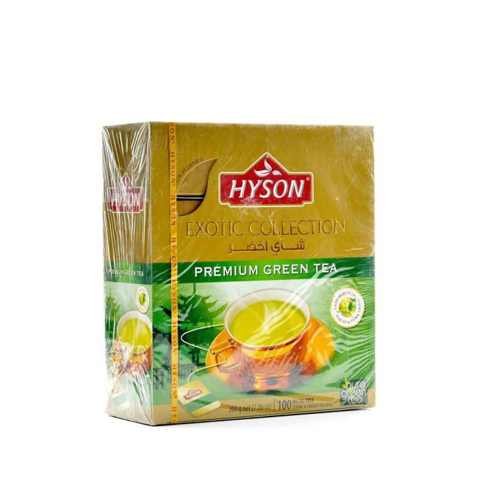 Hyson Green Tea 100 Tea Bags -Premium Quality Exquisite Collection ...