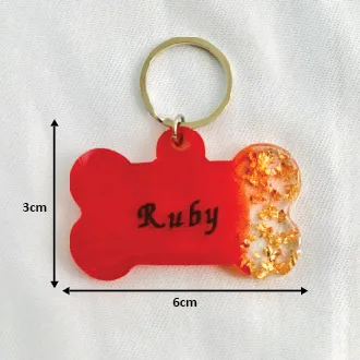 Personalized Multi colors Resin Dog name Tags | Daraz.lk