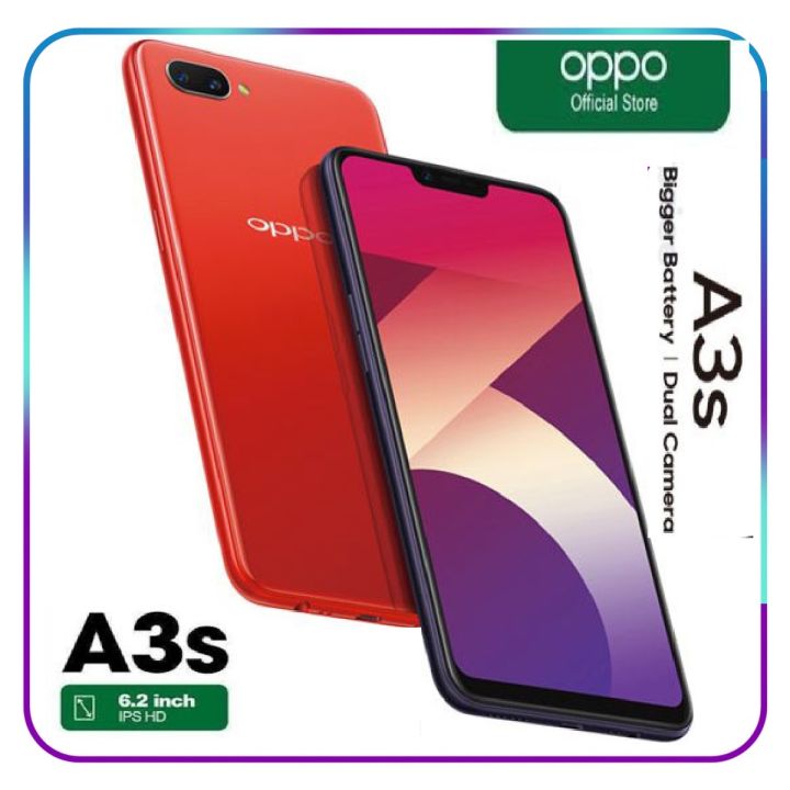 Oppo A3s Mediatek - Free Fullset & Seal Pack ( 6GB RAM + 128GB ROM 6.22 Inch 13MP Dual Camera ...