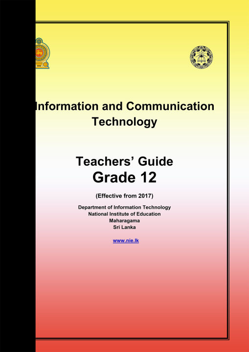 Information Communication Technology Teachers Guide - ICT - Grade 12 - English Medium | Daraz.lk