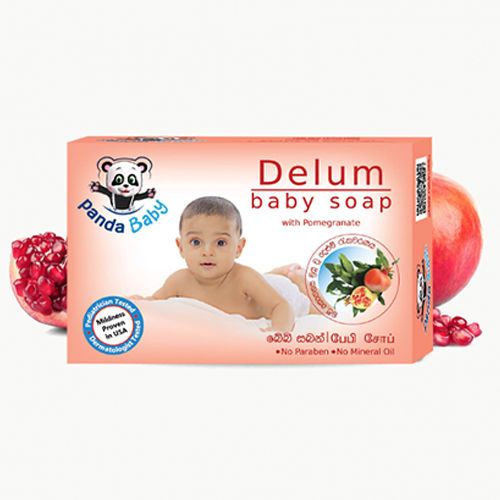 Panda Baby Soap - Delum with Pomegranate - 75g | Daraz.lk