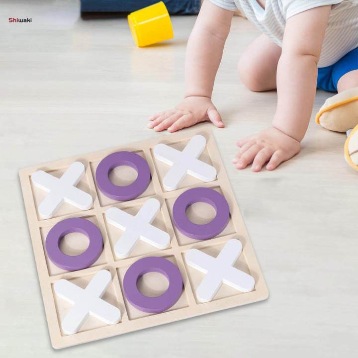 Tic TAC Toe Wooden Board Game Interactive Game Handmade Xoxo Chess ...