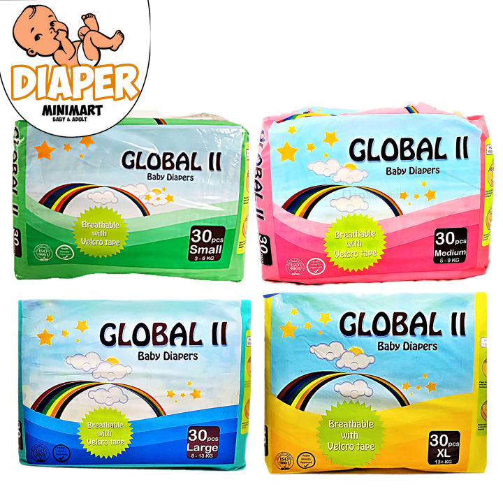Diaper Global 2 - 30pcs | Daraz.lk