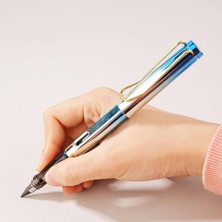 Plastic Infinite Writing Pencil Innovative 5 Colors Portable Capped ...