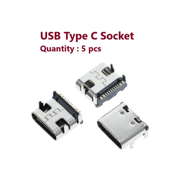 5 pcs of USB Type C Sockets | Daraz.lk