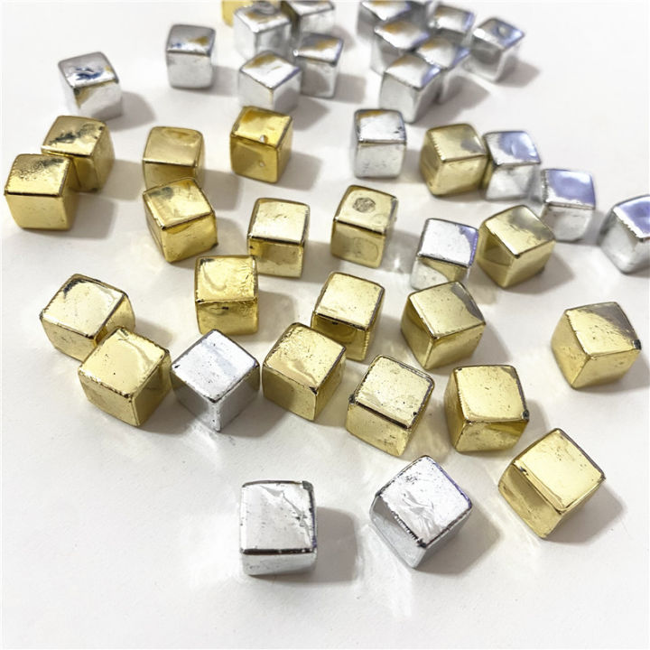 100Pcs/Set Gold Solid Square Corner Dice Chess Piece Right Angle Sieve ...