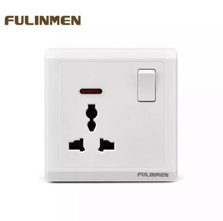 Fulinmen 16A Universal Wall Socket German Quality Multi Base Wall Multi Plug Base Point Sockets ...