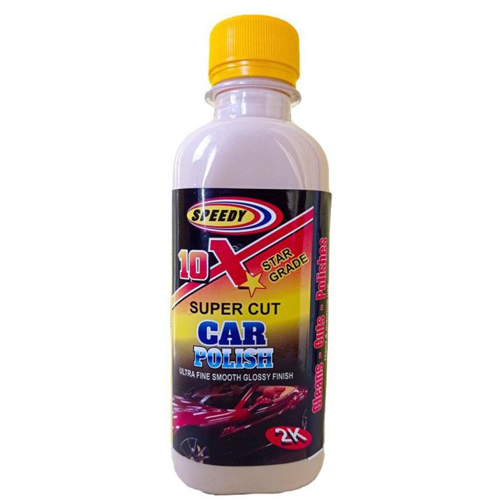 Speedy 10X Super Cut car compound polish gives the paint a fine smooth ...