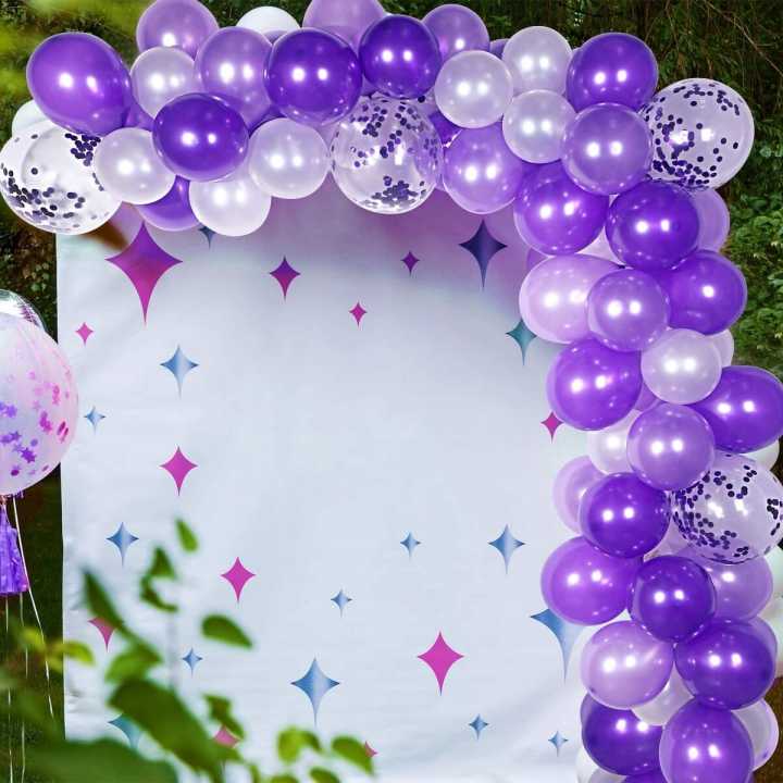 25 Pcs Violet Purple Party Balloons 12 Inch Pure Latex Purple Balloons ...