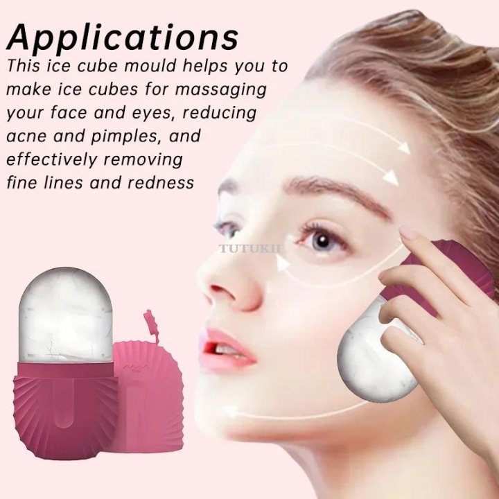 TUTUKII Facial Ice Cube Mold Silicone Freezing Beauty Lifting Ice FHigh ...