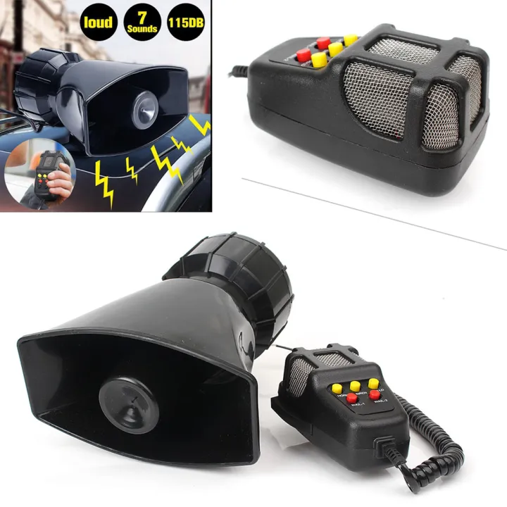 Car Auto Vehicle Truck 5 Sound Tone Loud VIP Horn Siren Police Firemen ...