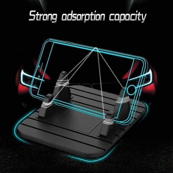 Anti-Slip Car Silicone Holder Mat Pad Dashboard Stand Mount For Car ...