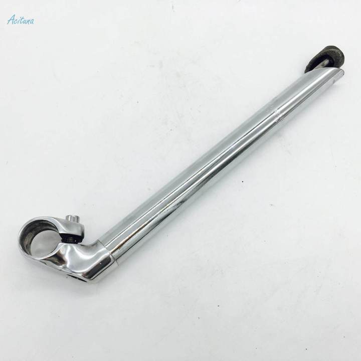 Bicycle Quill Stem Handle .4mm Road Bike Gooseneck Stem Riser Silver ...