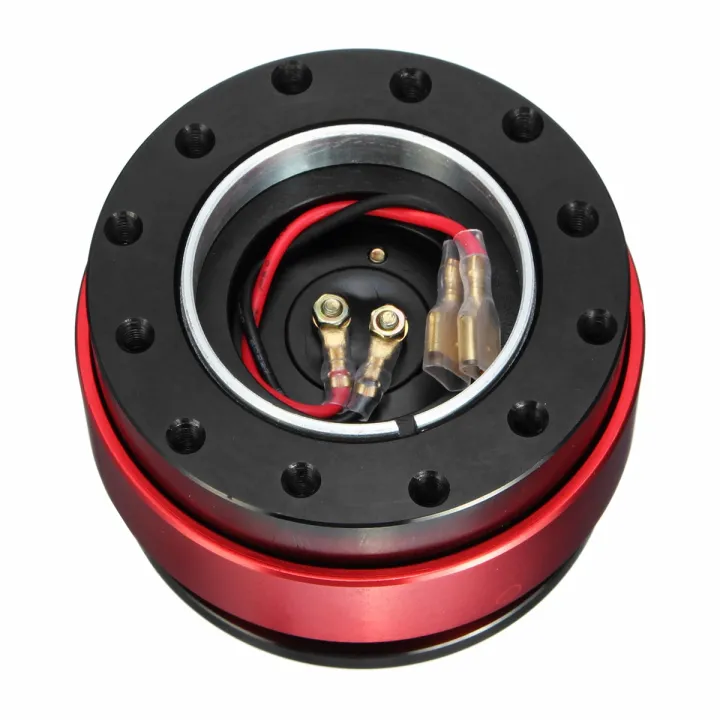 6 Hole Universal Car Steering Wheel Quick Release Snap Off Hub Adapter ...