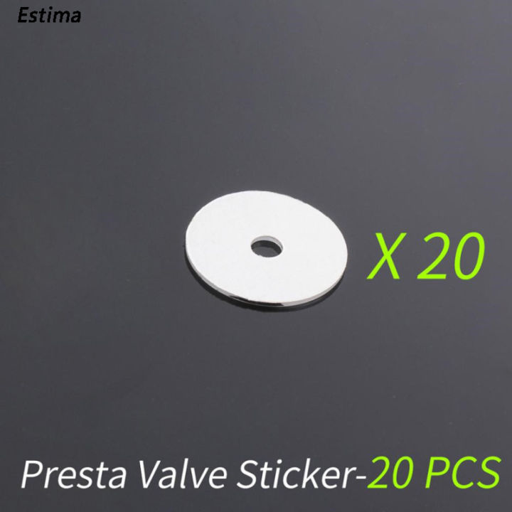 20pcs Bicycle Presta Valve Sticker Mountain Road Bike Tube Tire Gasket ...