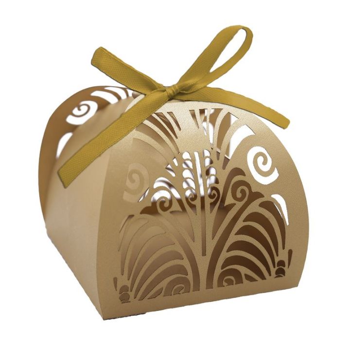 50pcs Wedding Cake Laser Cut boxes Party Sweets Candy Chocolate ...