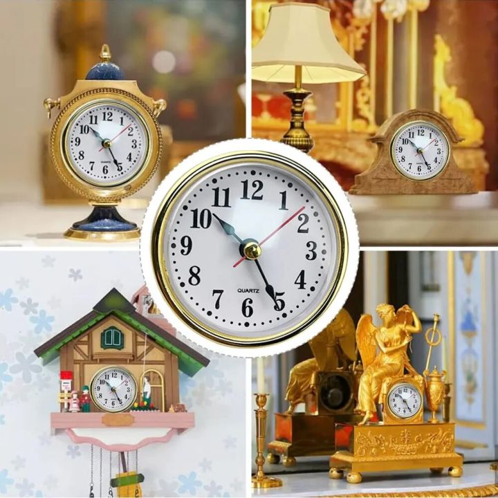 1Pc Classic Clock Craft Quartz Movement 2-1/2 (65mm) Round Clocks Head ...
