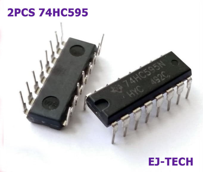 2PCS 74HC595 8-BIT SHIFT REGISTER for Arduino | Daraz.lk