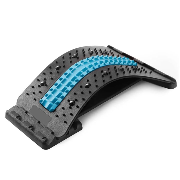 Magnetotherapy 4-Level Adjustable Back Massager Stretcher Waist Neck ...