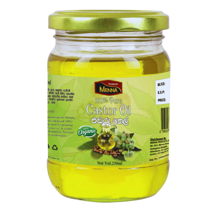 Organic Castor Oil 250ml by MENNA PRODUCTS - Cold-Pressed, Pure Elixir ...