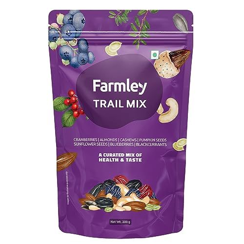 Farmley Trail Dry Fruit Mix- 200g | Almond | Cashew | Blueberry ...