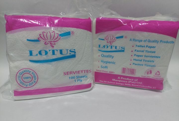 LOTUS PAPER SERVIETTE | Daraz.lk