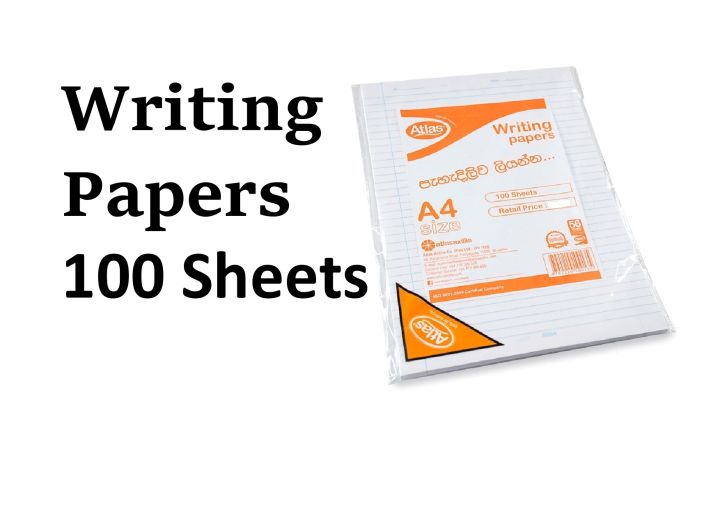 Writing paper A4 with lines (100 Sheets) | Daraz.lk