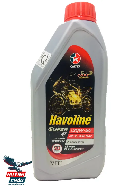 CALTEX Havoline® Super 4T SAE 20W-50 (1Ltr) Motorcycle Engine Oils For ...