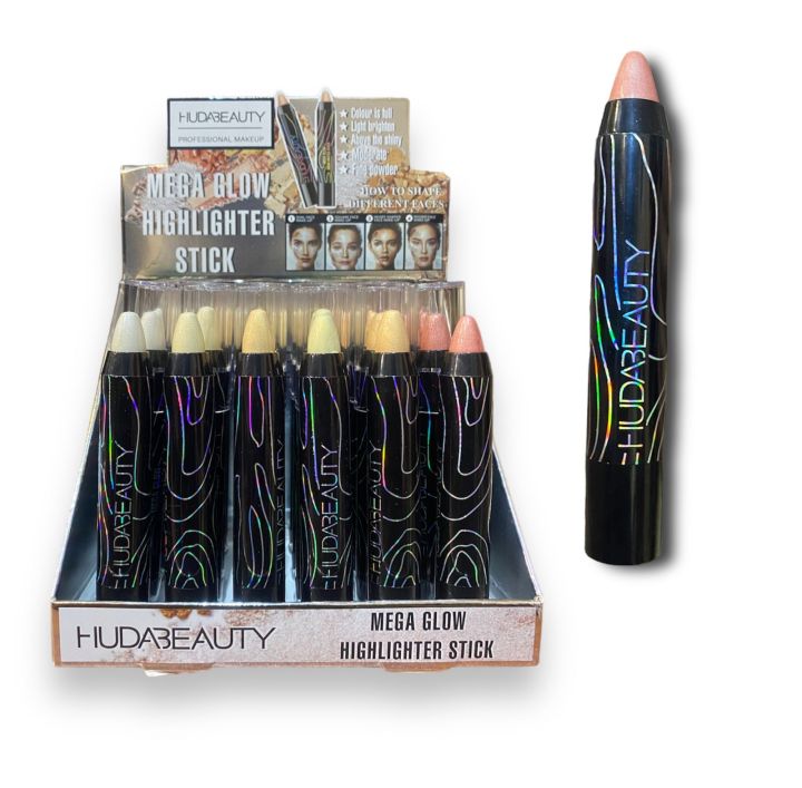Huda Beauty Mega Glow Stick Highlighter Waterproof For Women - First ...