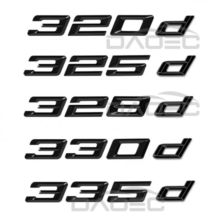 NEW Car 3D ABS Trunk Letters Logo Badge Emblem Decals Sticker For BMW 3 ...