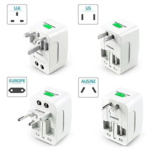 All in One Universal International Plug Adaptor World Travel AC Power ...