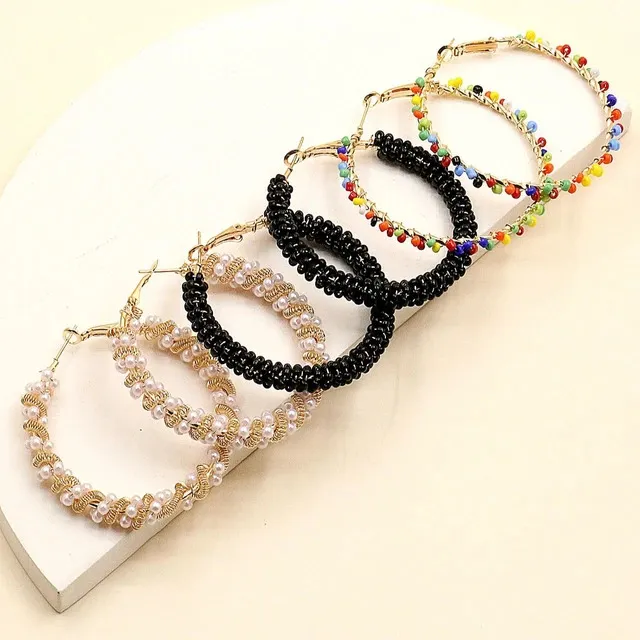 3-in-1 Rice Beads Hoop set | Daraz.lk