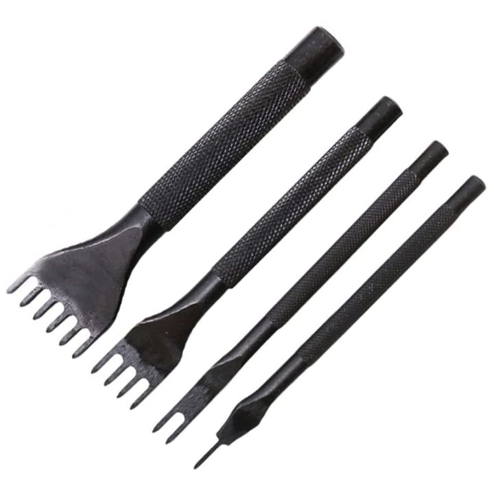 5MM 1/2/4/6 Diamond Stitching Chisel Hole Punches Tool, Leather Hole ...