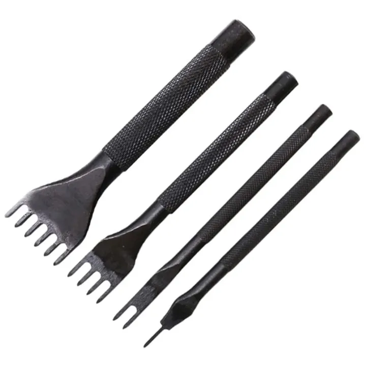 5MM 1/2/4/6 Diamond Stitching Chisel Hole Punches Tool, Leather Hole ...