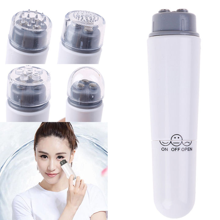 Waitz Naitz Face Massage Stick 4 Heads Mini Massage Device Pen Electric ...