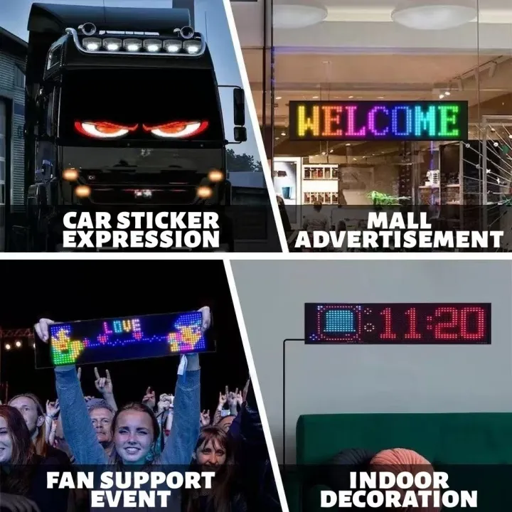 Decorative Programmable Bluetooth Control Car Ambient Light Flexible ...