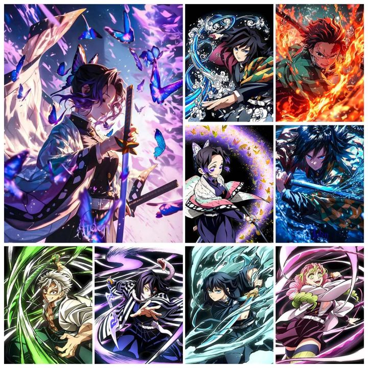Demon Slayer 5D DIY Diamond Painting Kit Kamado Tanjirou Diamond ...