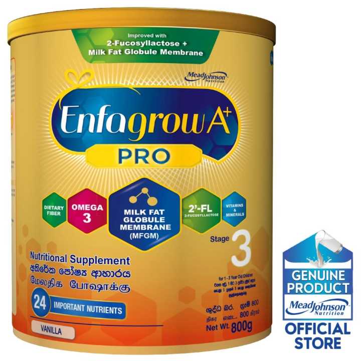 Enfagrow Pro A+ Stage 3 Milk Formula - 800g, Vanilla (1-3 Years) | Daraz.lk