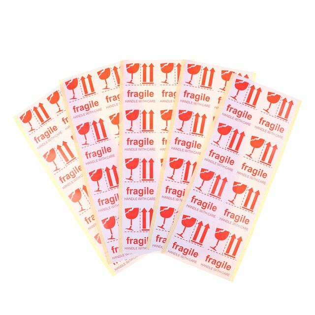 Fragile Stickers 7*5Cm Fragile Label Warning Adhesive 40Pcs Sticker(As ...