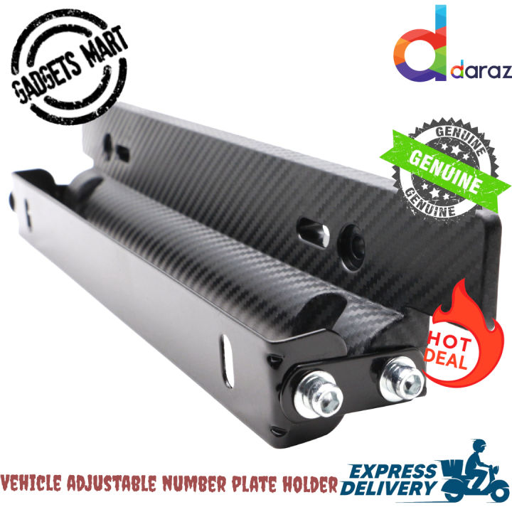 Vehicle adjustable number plate holder | Daraz.lk